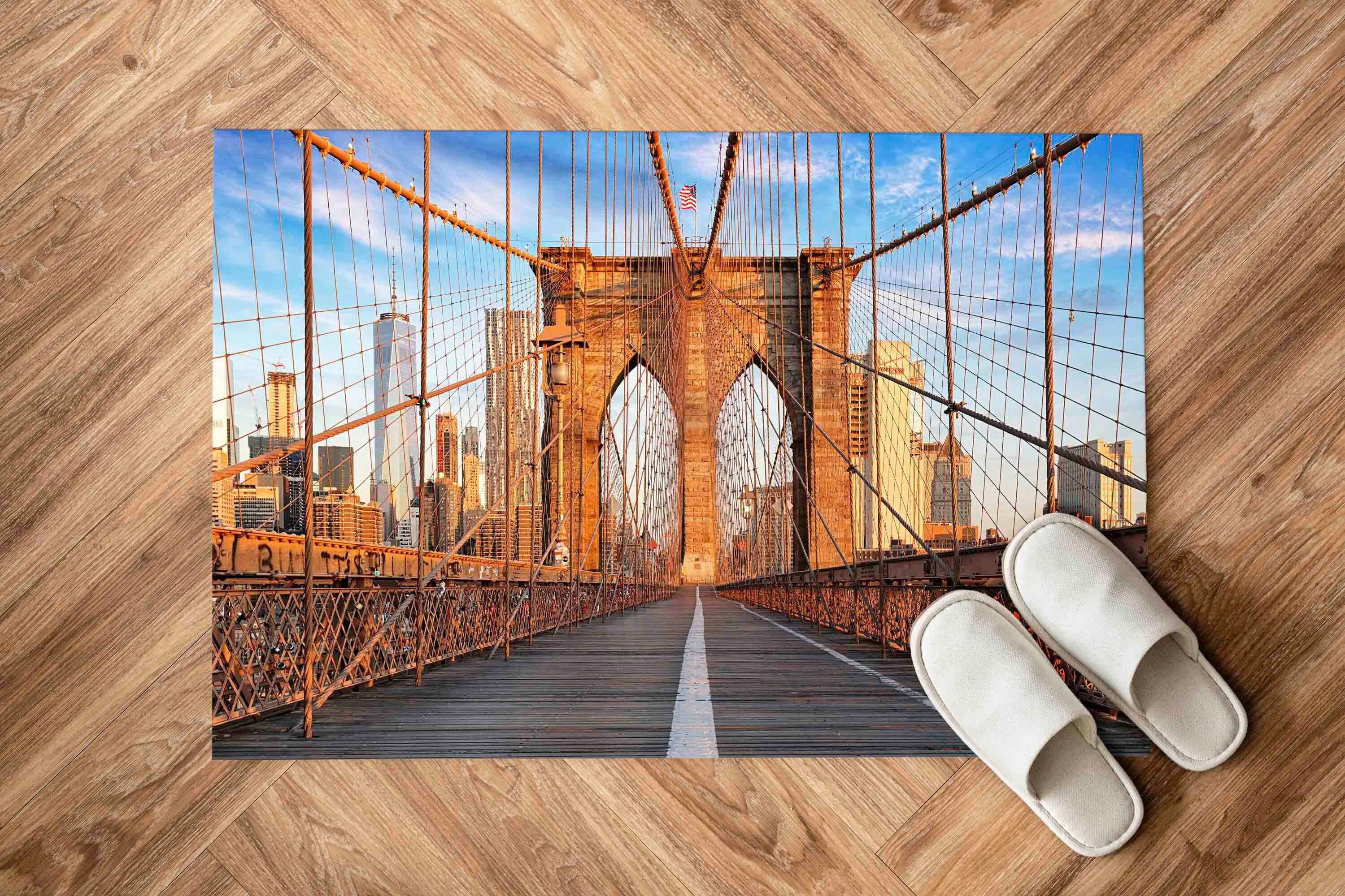 New York Rugs, Brooklyn Bridge Rug, Entry Rug, Brooklyn Rugs, View Rugs ...