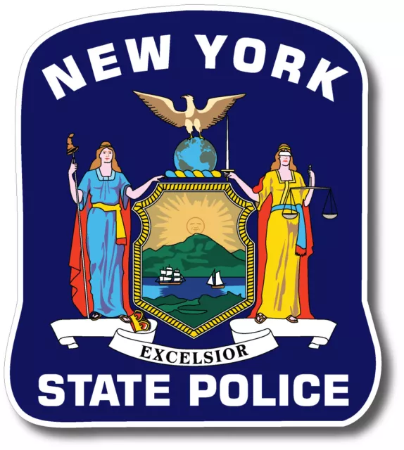 New York State Police Decal Sticker Usa Made Trooper Truck Car Vehicle ...