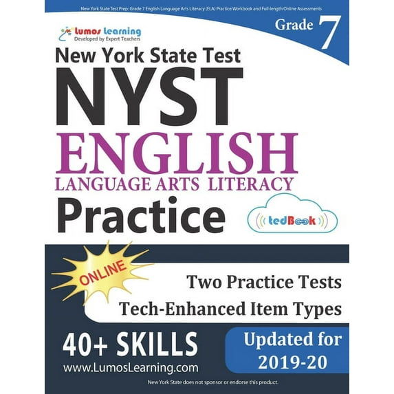 New York State Test Prep : Grade 7 English Language Arts Literacy (ELA ...