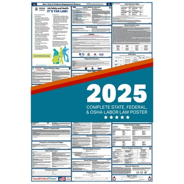 New Jersey (NJ) 2025 State Labor Law Poster - State, Federal and OSHA ...