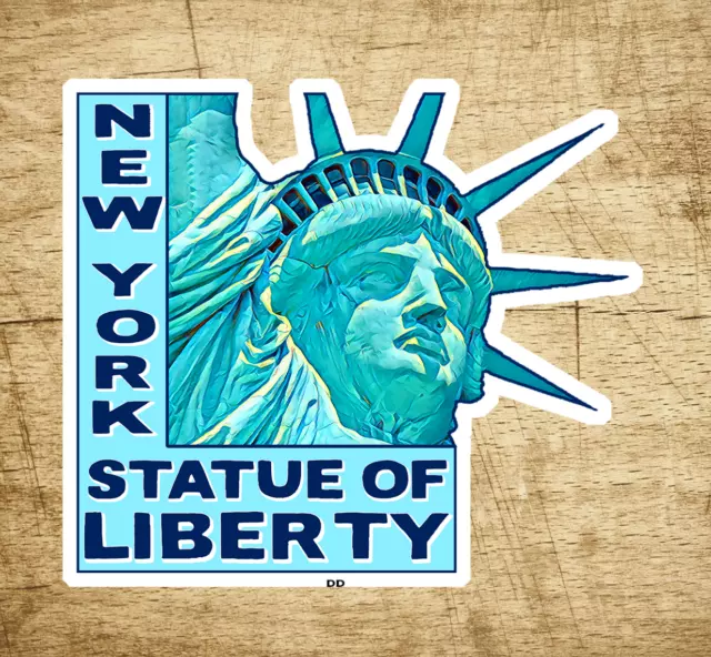 New York Statue Of Liberty Decal Sticker Vintage Style Phone Decal ...