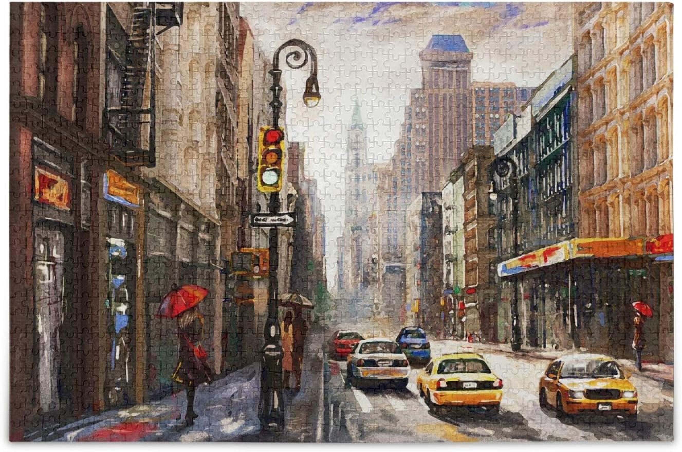 New York Street View Puzzle for Adults 1000 Piece Puzzles Game DIY Toys ...