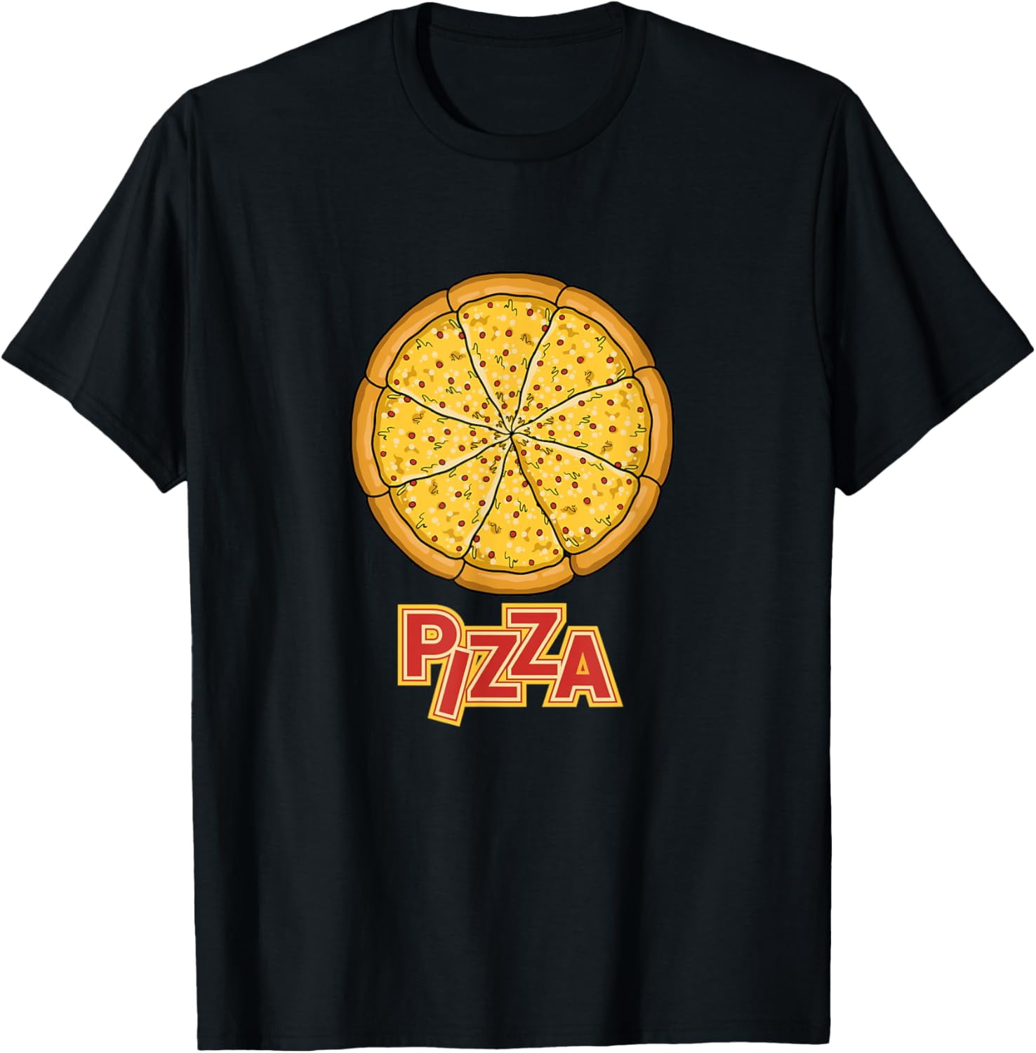 New York Style Pizza Graphic Yummy Giant Cheese Slices T-Shirt ...