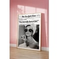New York Times Retro Women Magazine Dorm Bathroom Poster Art Unframed ...