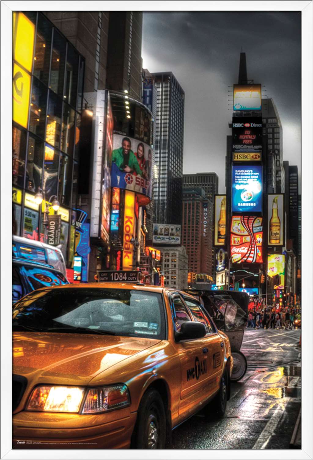 New York - Times Square Wall Poster, 22.375" x 34", Framed - Walmart.com