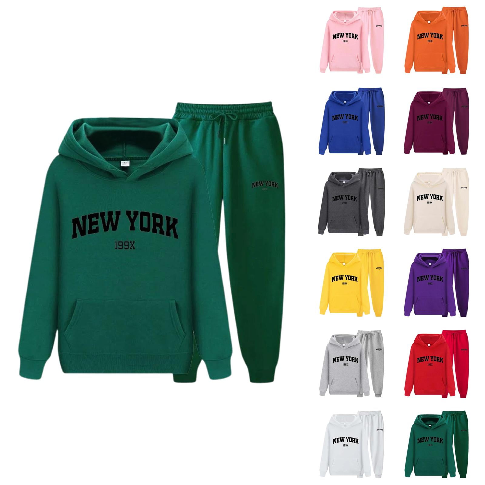 New York Track Suits for Women 2026 Trendy Hoodie and Jogger Sweatpants ...