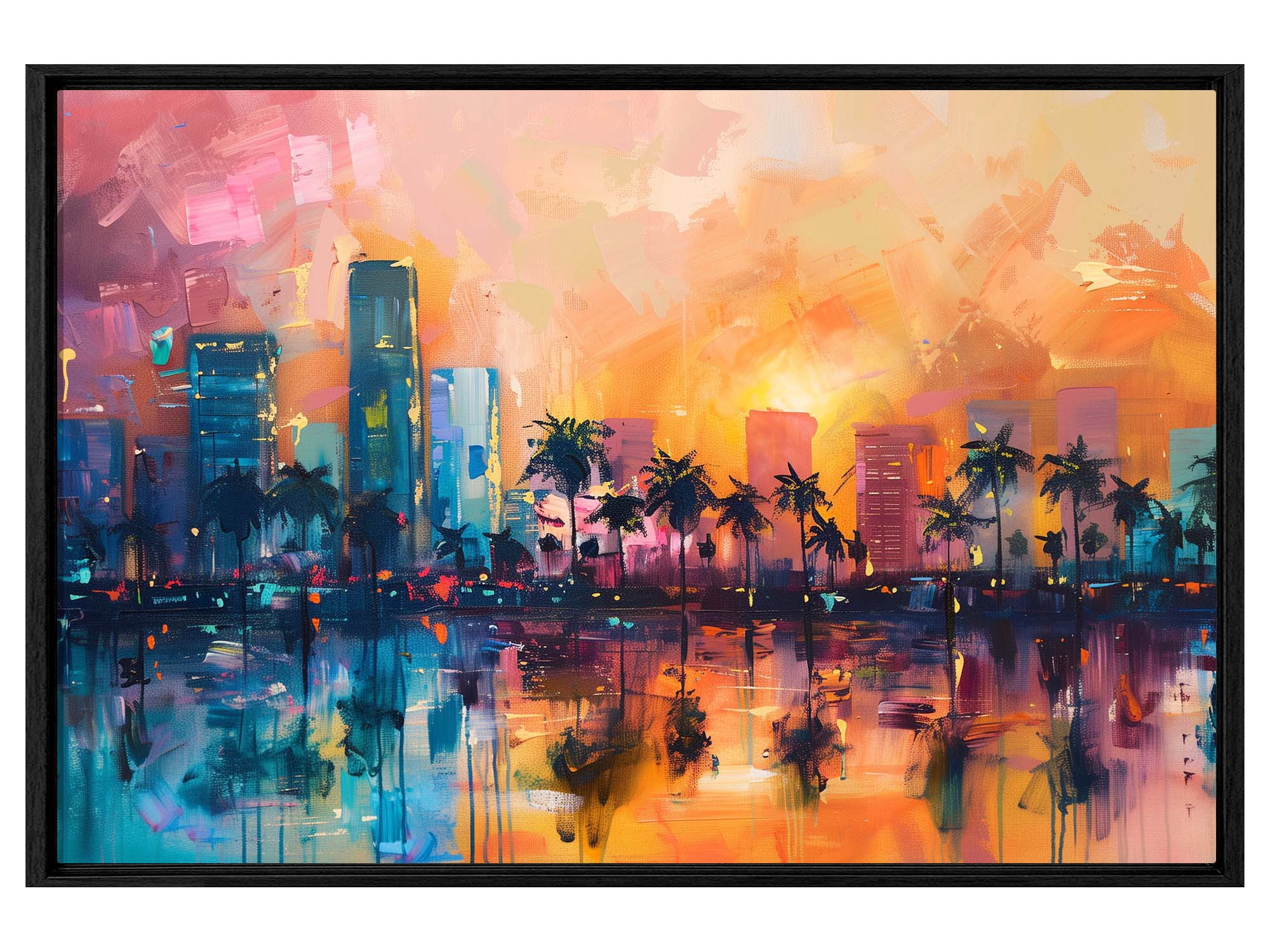 New York Wall Art New York Poster Large Framed Art City Scenes Abstract ...