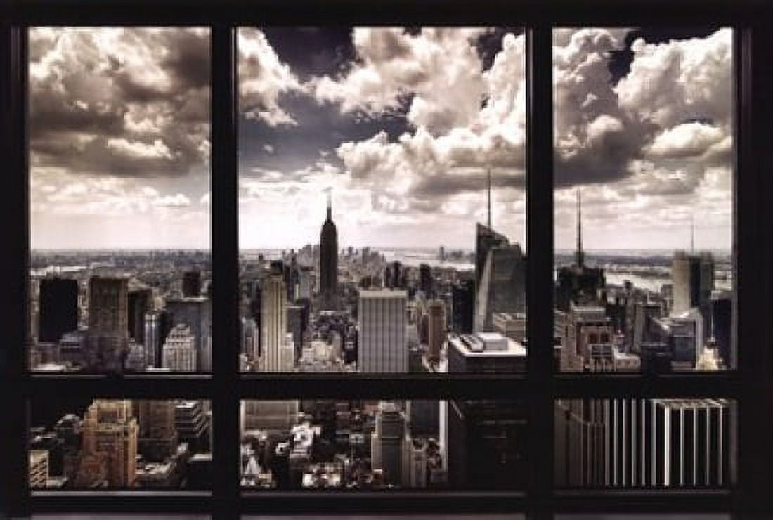 New York Window Poster (36 x 24) - Walmart.com