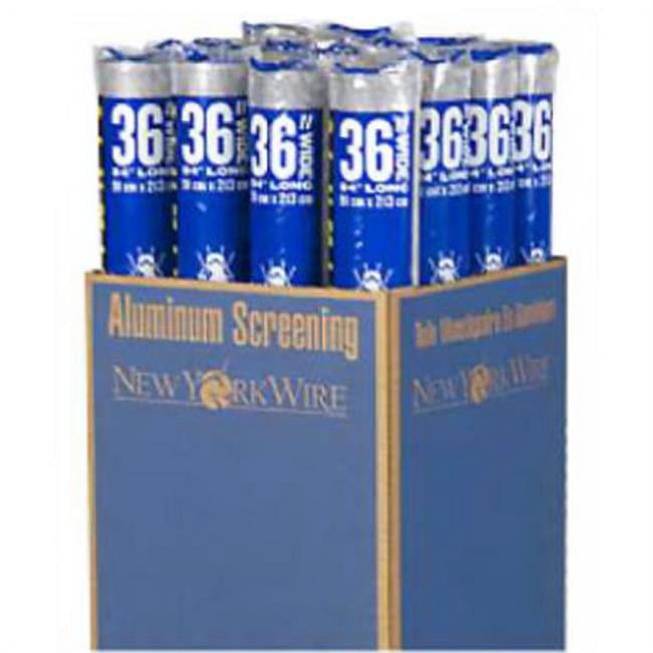 New York Wire FCS9224-M 48 in. x 7 ft. Bright Aluminum Screen Cloth ...