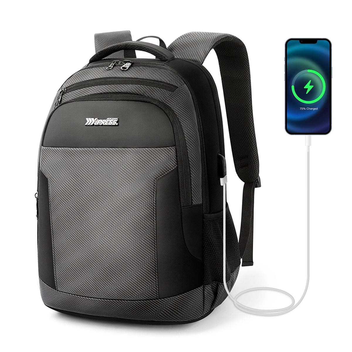 New York XPress Large Travel Backpack,17" Laptop Backpack with Charging ...