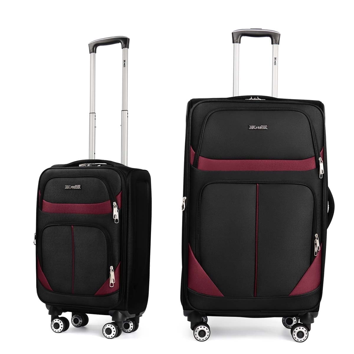 New York Xpress Luggage Set 2-Piece Softside Expandable Suitcase with ...