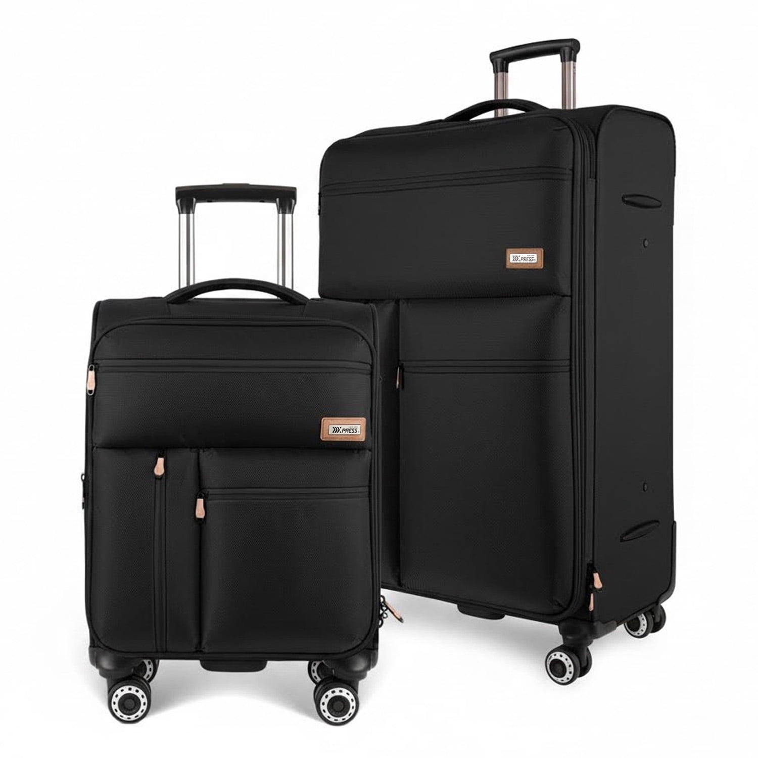 New York Xpress 2 Piece Softside Luggage Set Lightweight Expandable ...