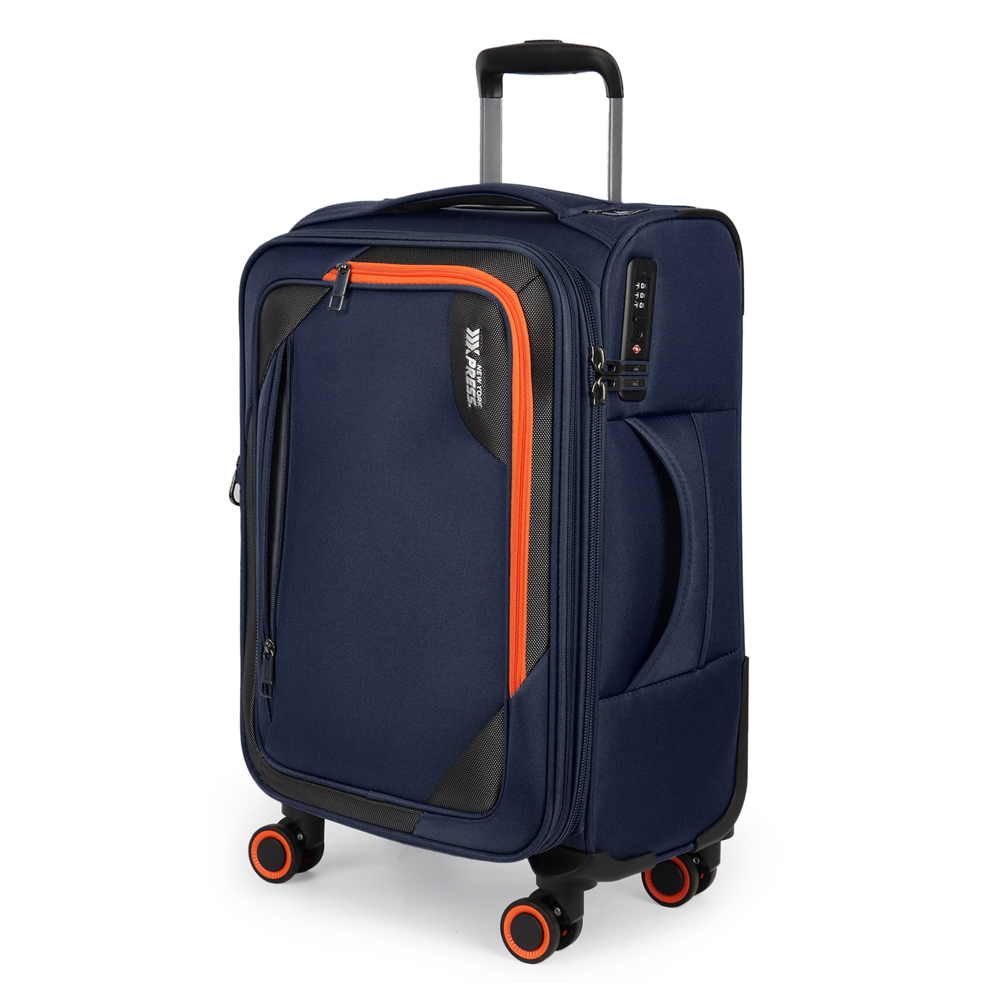 New York Xpress Softside Carry-on Luggage, Expandable Suitcase with ...