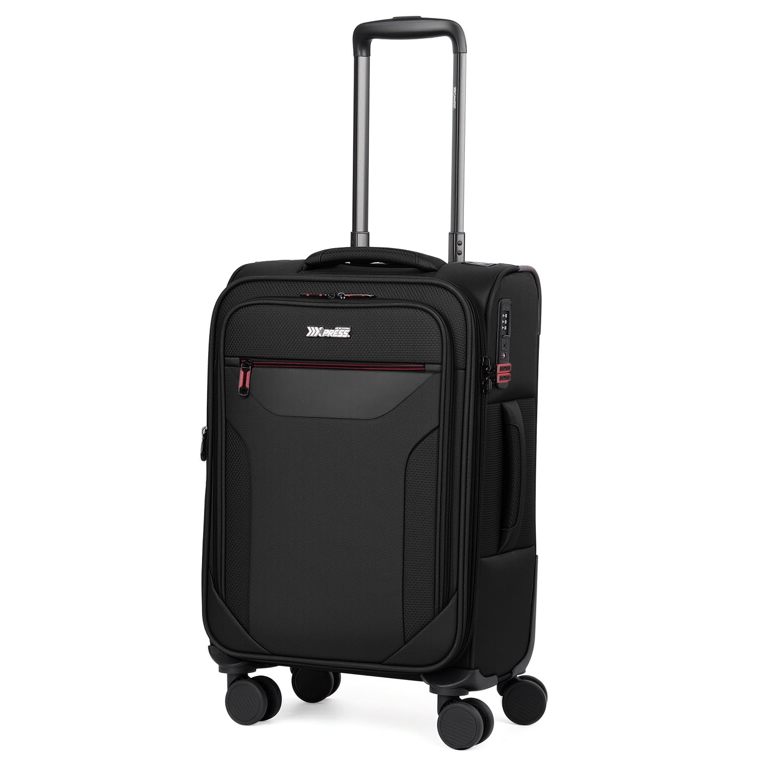 New York Xpress 22" Softside Expandable Carry-on Spinner Luggage with ...