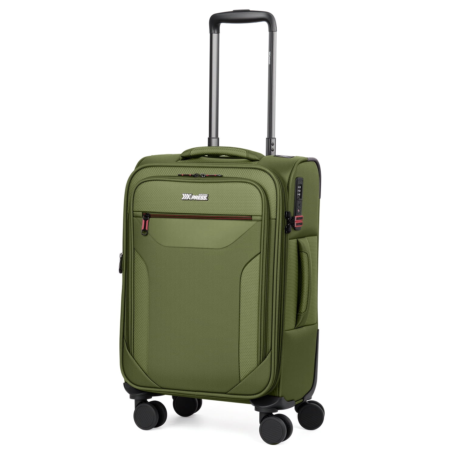 New York Xpress 22" Softside Expandable Carry-on Spinner Luggage with ...