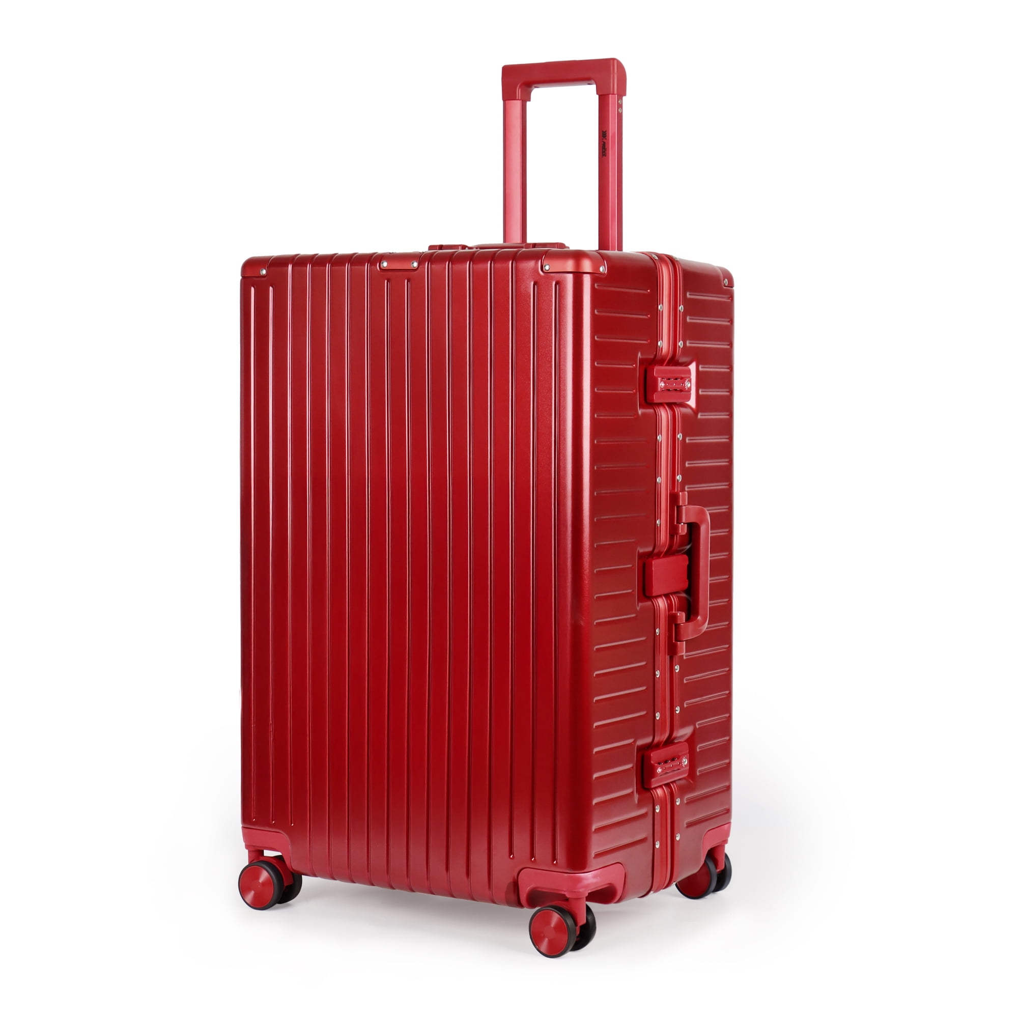 New York Xpress 28" Hardside Checked Luggage Aluminium Frame Zipperless ...
