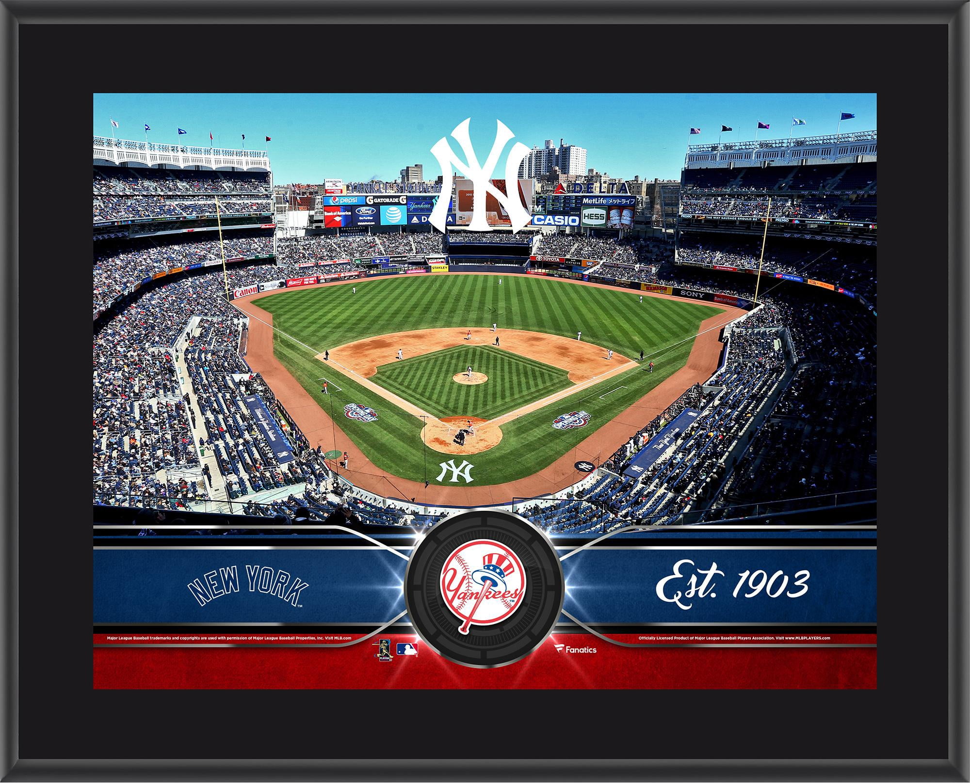 New York Yankees 10" x 13" Sublimated Team Stadium Plaque - Walmart.com