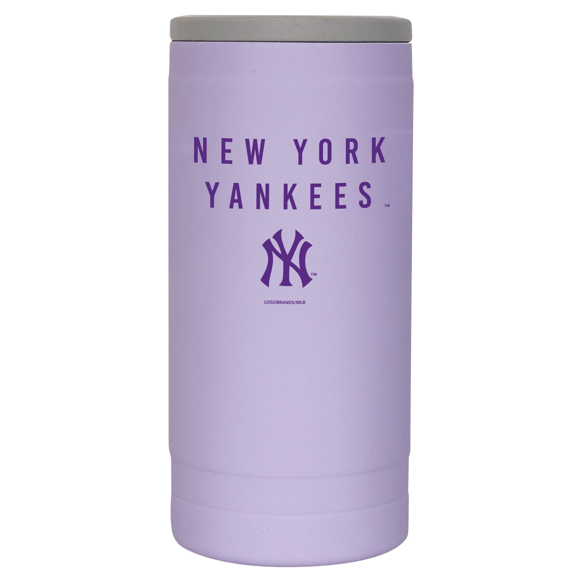 New York Yankees 12oz. Lavender Soft Touch Slim Coolie - Walmart.com