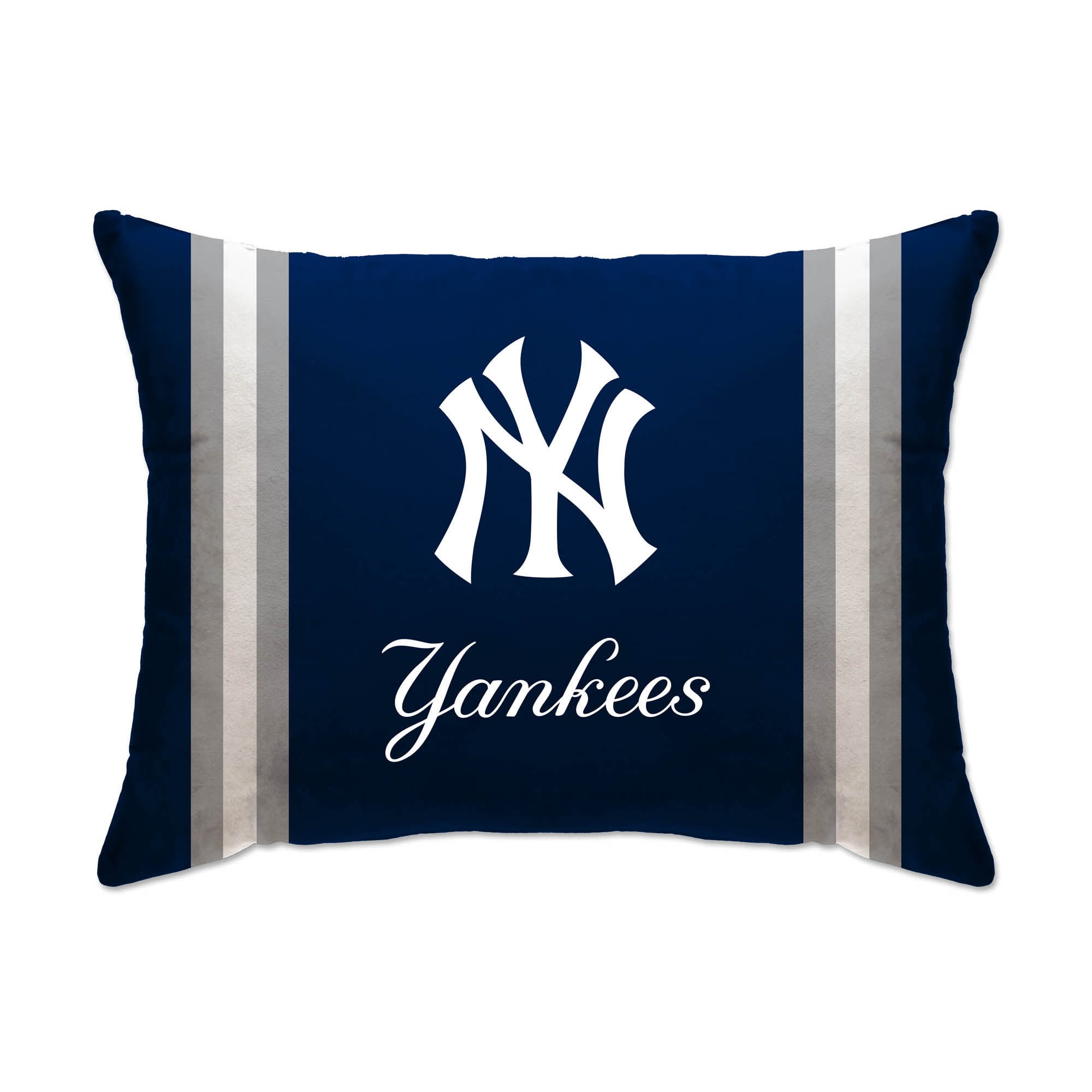 New York Yankees 20" x 26" Standard Stripe Logo Micro Plush Bed Pillow ...