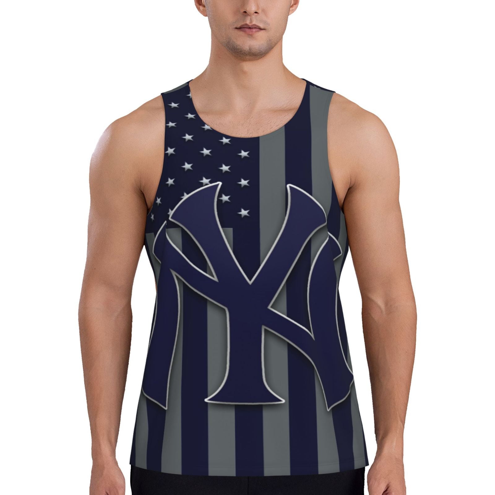 New-York-Yankees Baseball Team Men's Fashion Round Neck Tank Vintage ...