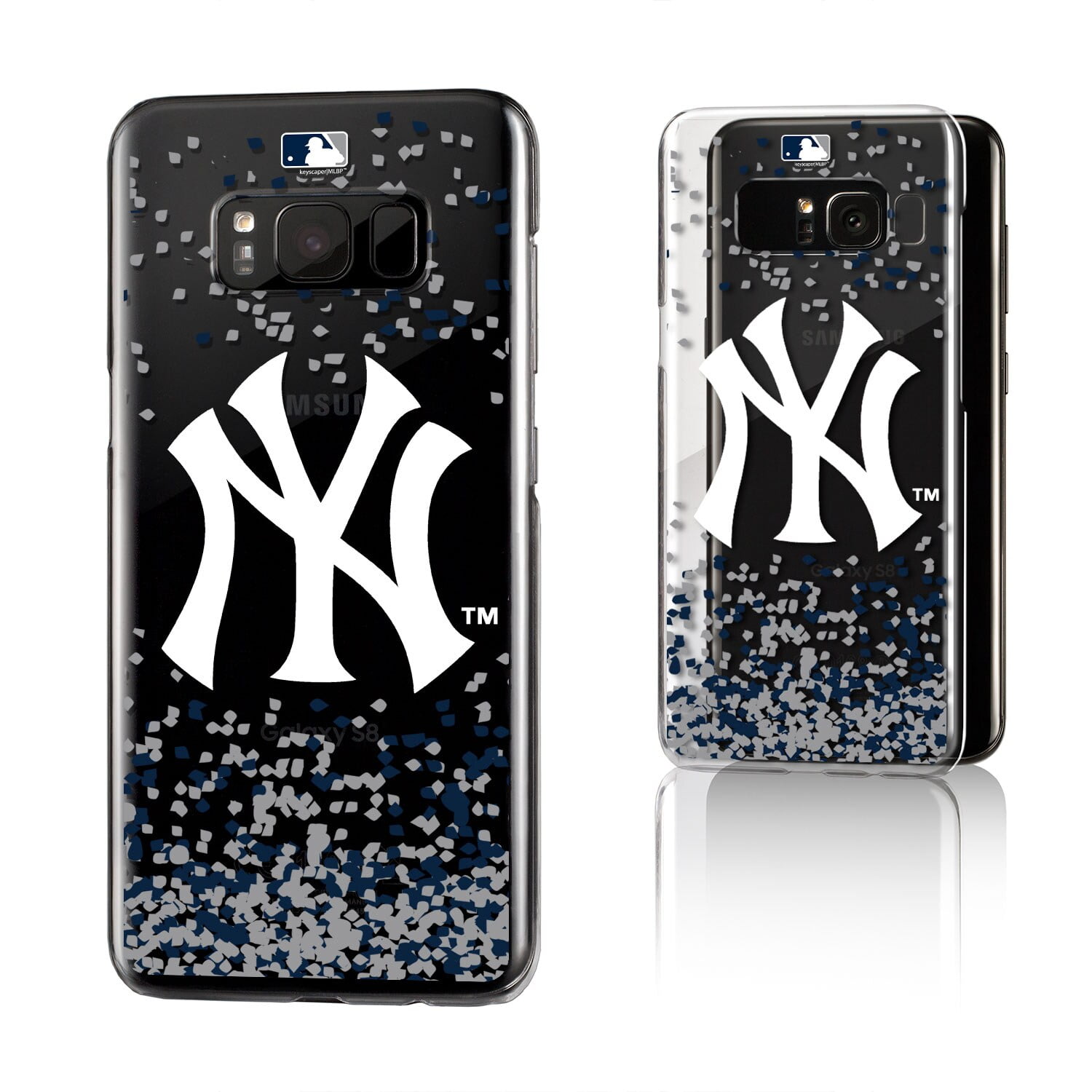 New York Yankees Galaxy S8 Confetti Design Clear Case - Walmart.com