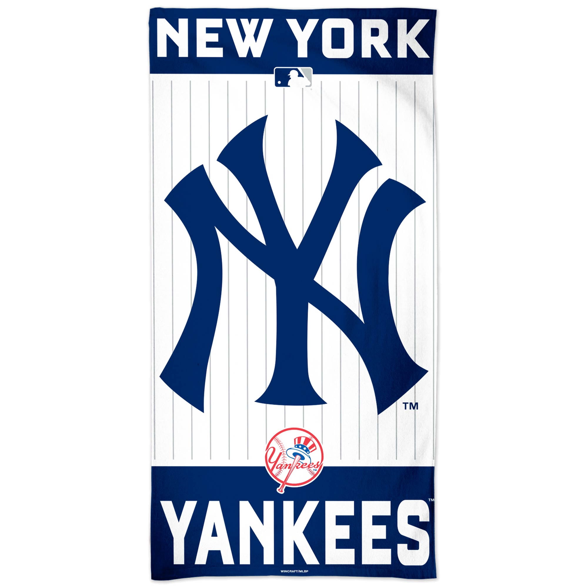 WinCraft New York Yankees 30" x 60" Striped Logo Beach Towel - Walmart.com