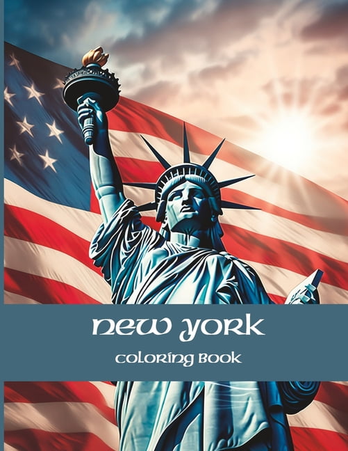 Cities Coloring Books New York coloring book, (Paperback) - Walmart.com