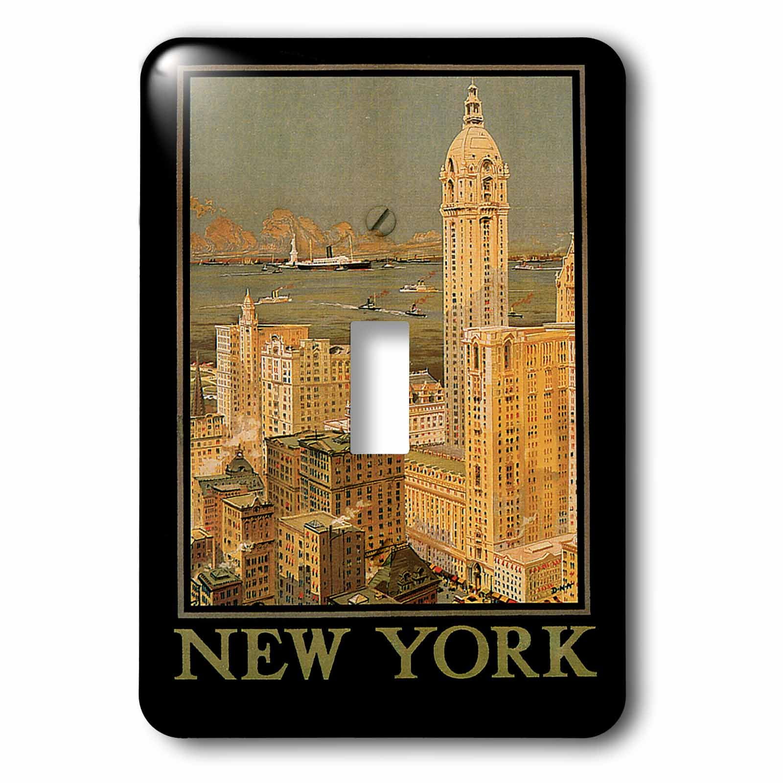 3dRose, New York from Glasgow by the Anchor Line Poster Reproduction ...