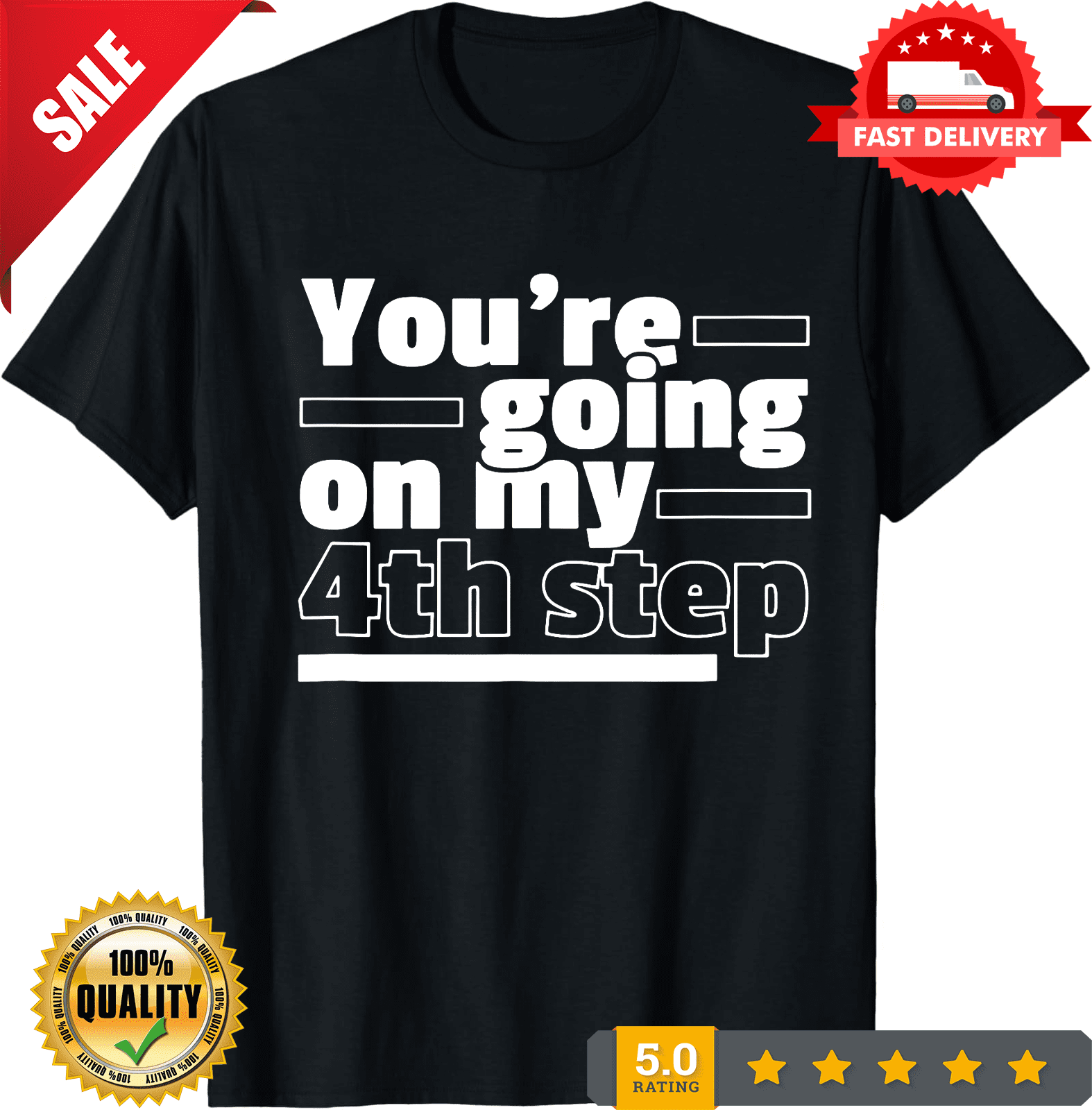 New You're Going On My 4th Step Alcoholics AA Anonymous Funny 12 T ...