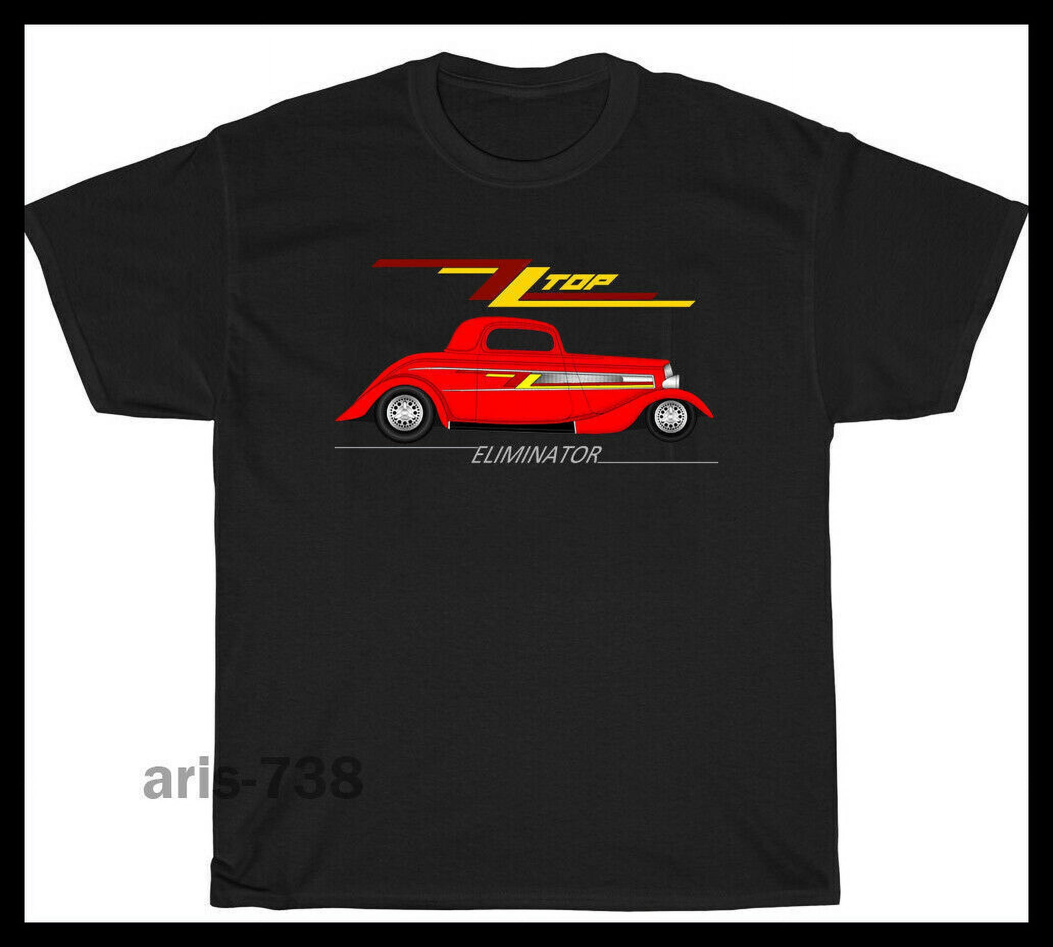 New ZZ Top Eliminator Logo Men's american funny T-shirt Size S-5XL ...