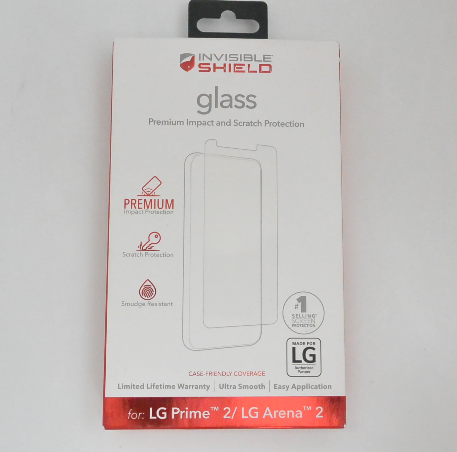 New Zagg Invisible Shield Glass Screen Protector LG Prime 2 / LG Arena ...