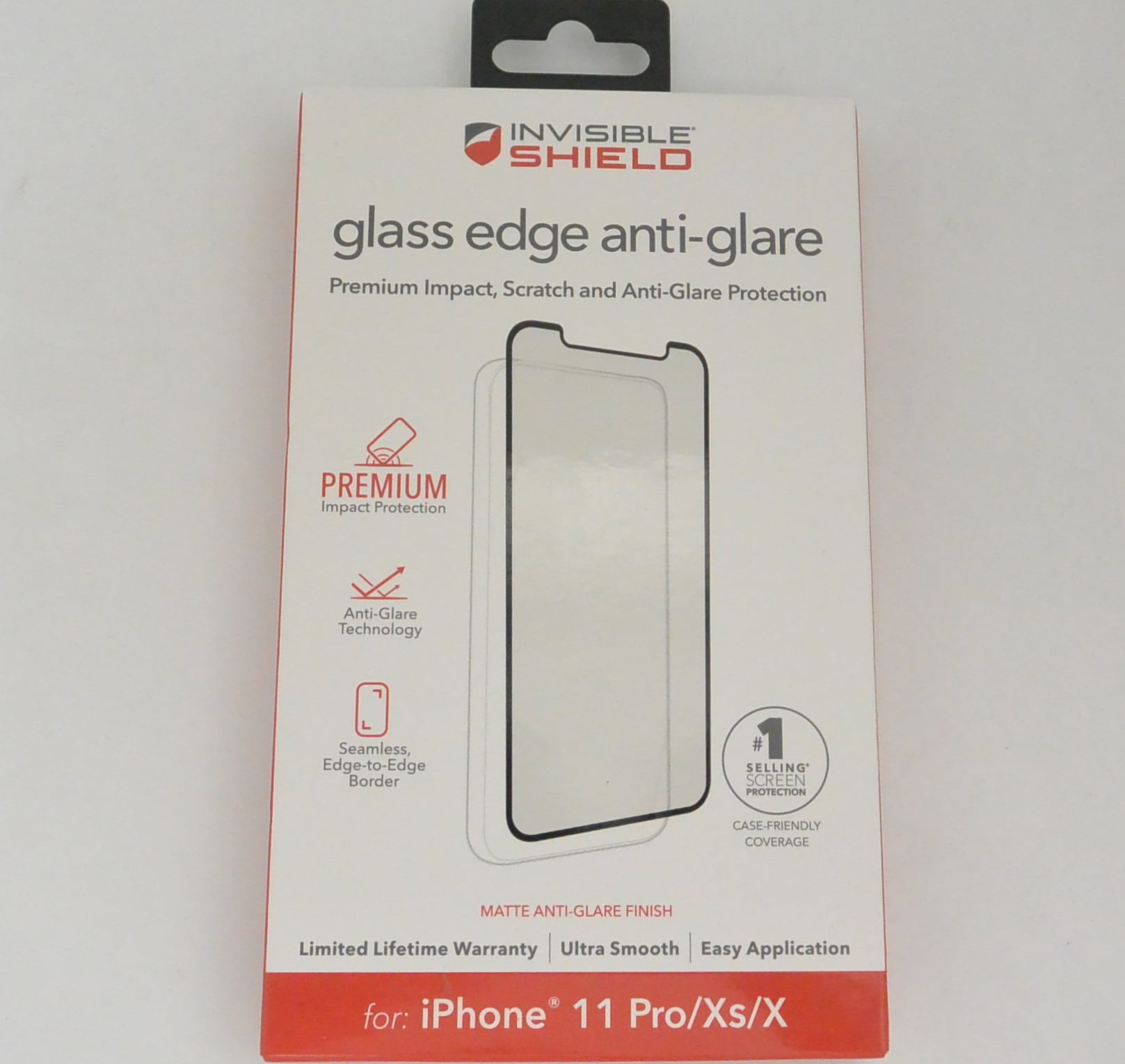 ZAGG Glass Edge Anti-Glare Screen Protector, iPhone 11 Pro, Xs, X ...