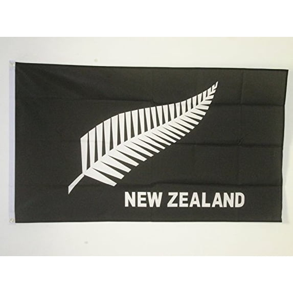 New Zealand All Black Flag 3' x 5' grommets - Walmart.com