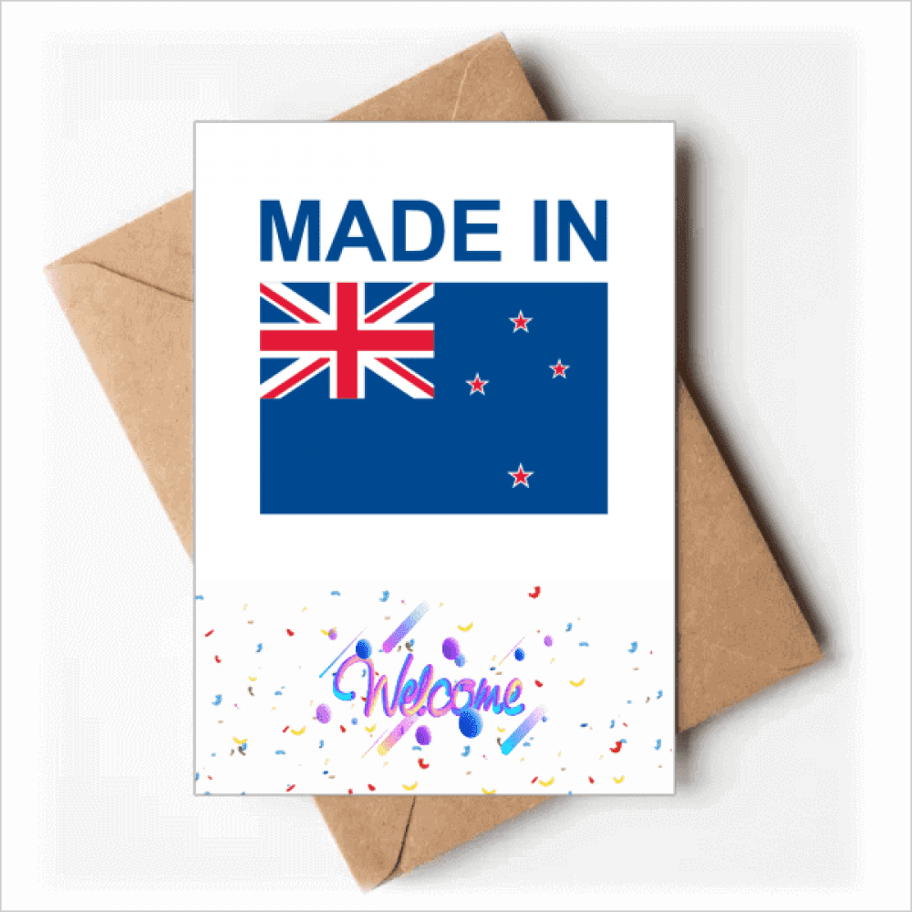 New Zealand Country Love Welcome Back Greeting Cards Envelopes Blank ...