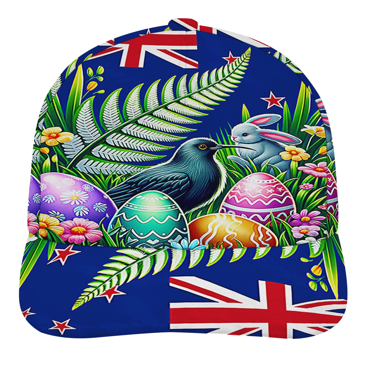 New Zealand EaStr Day Bunny and Silver Fern EaStr Eggs baseball cap hat ...