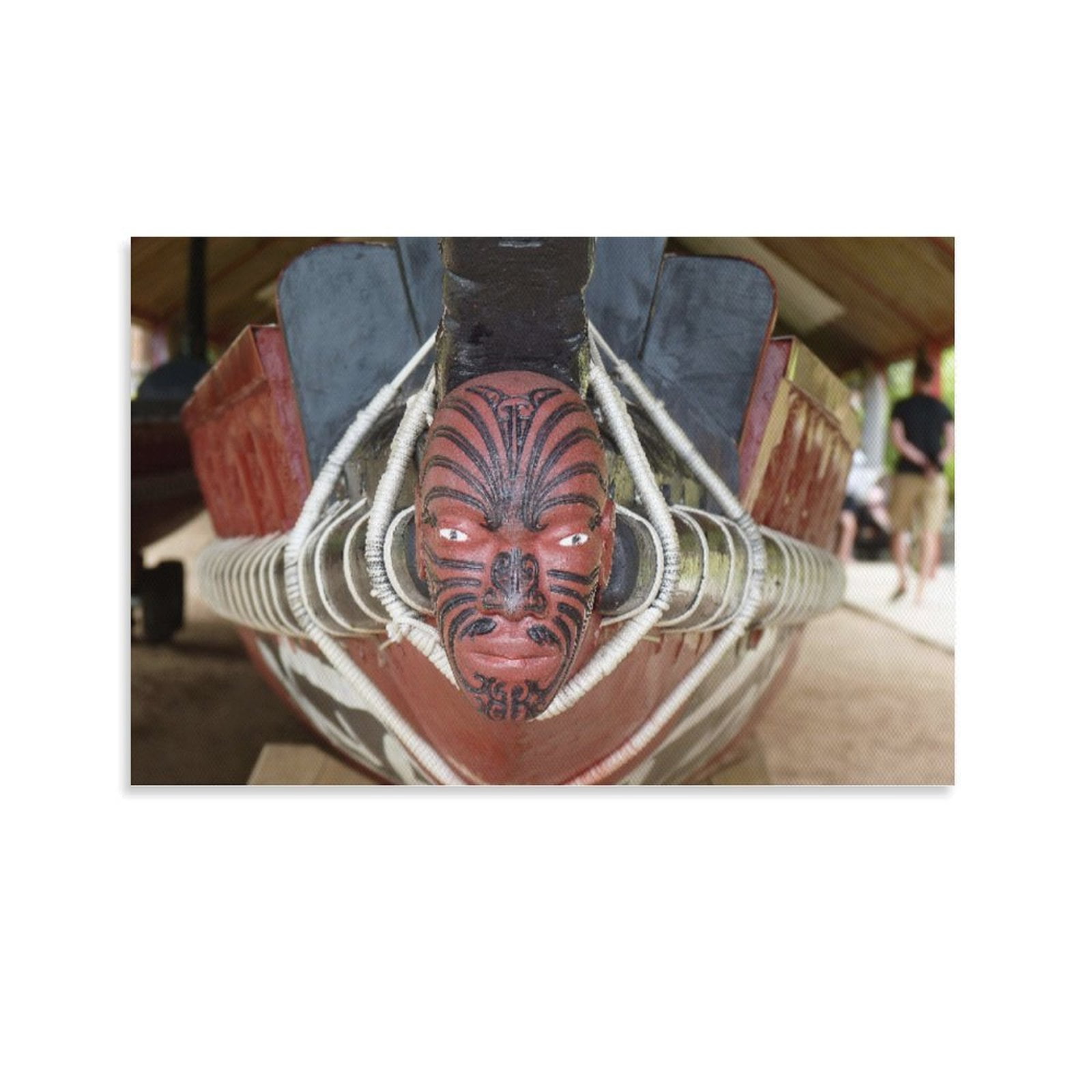 New Zealand Figurehead Maori Art Poster Decorative Painting Canvas Wall ...
