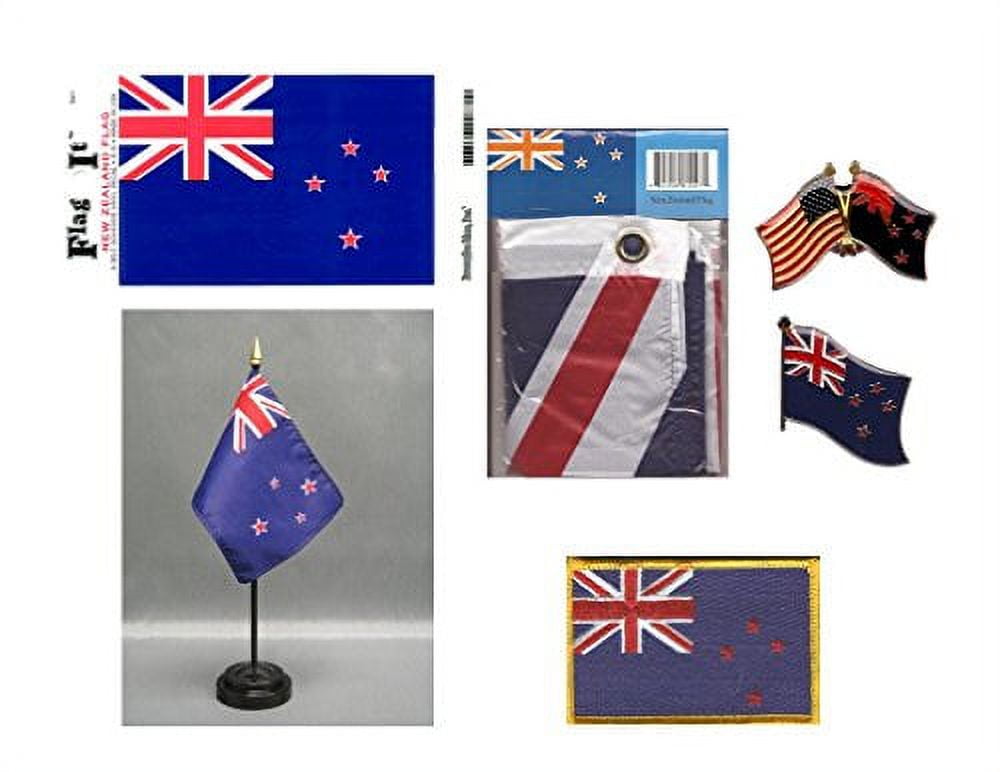 New Zealand Heritage Flag Pack - Includes a New Zealander 3x5' Flag ...