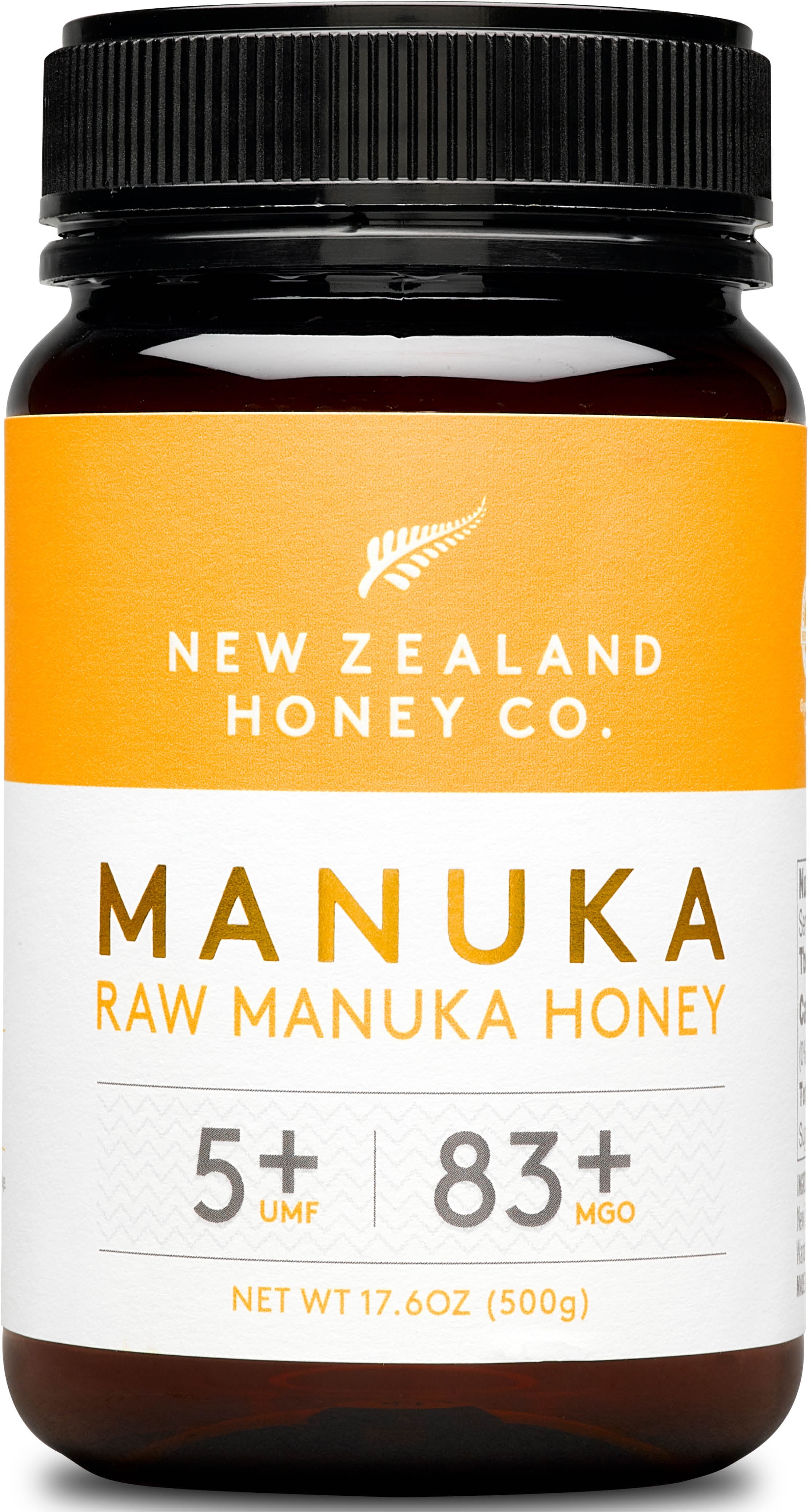 New Zealand Honey Co. Healthy Raw Manuka Honey UMF 5+ | MGO 83+ | 17.6oz - Walmart.com