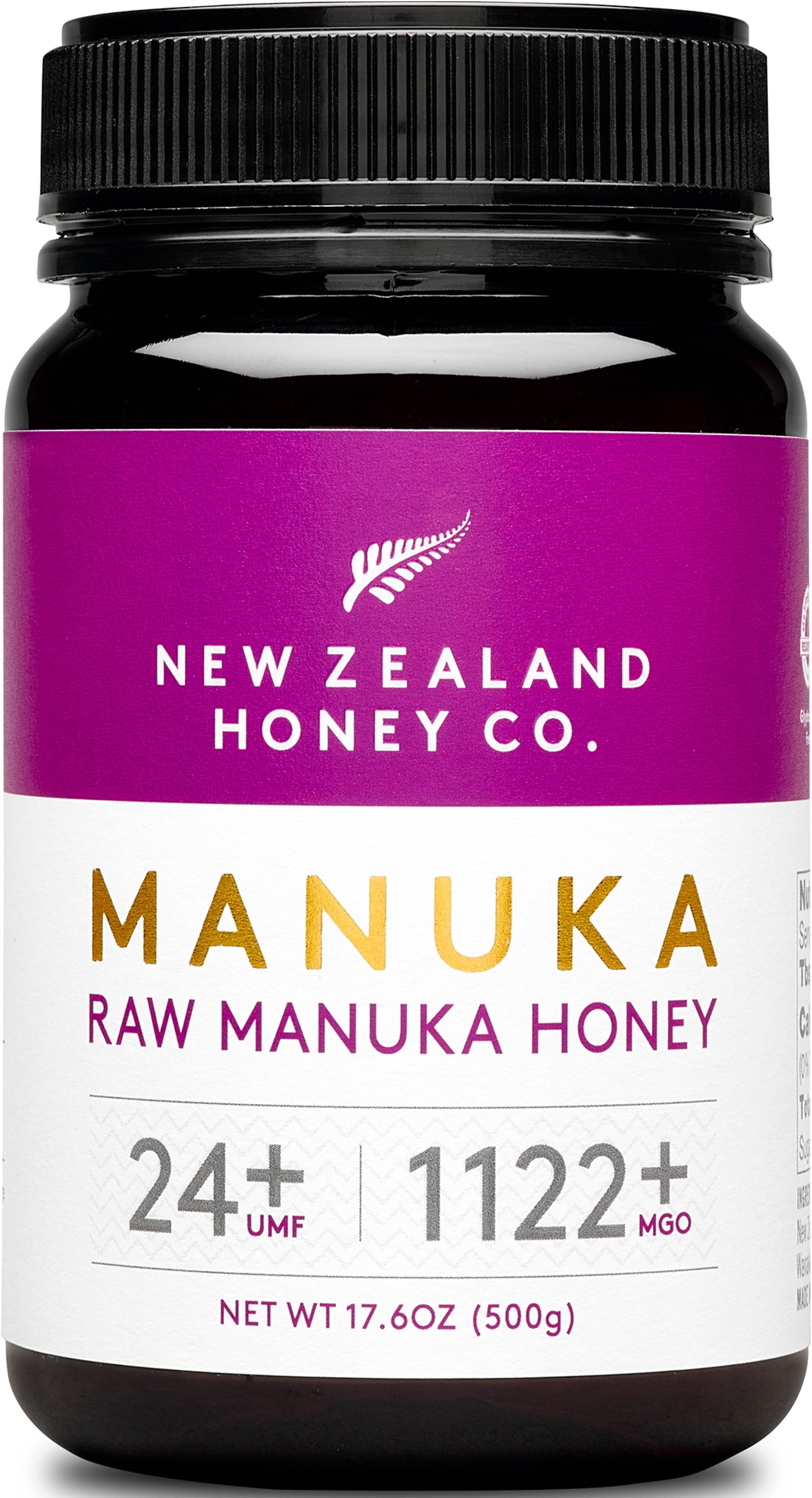 New Zealand Honey Co. Pure Raw Manuka Honey UMF 24+ | MGO 1122+ 17.6 oz ...