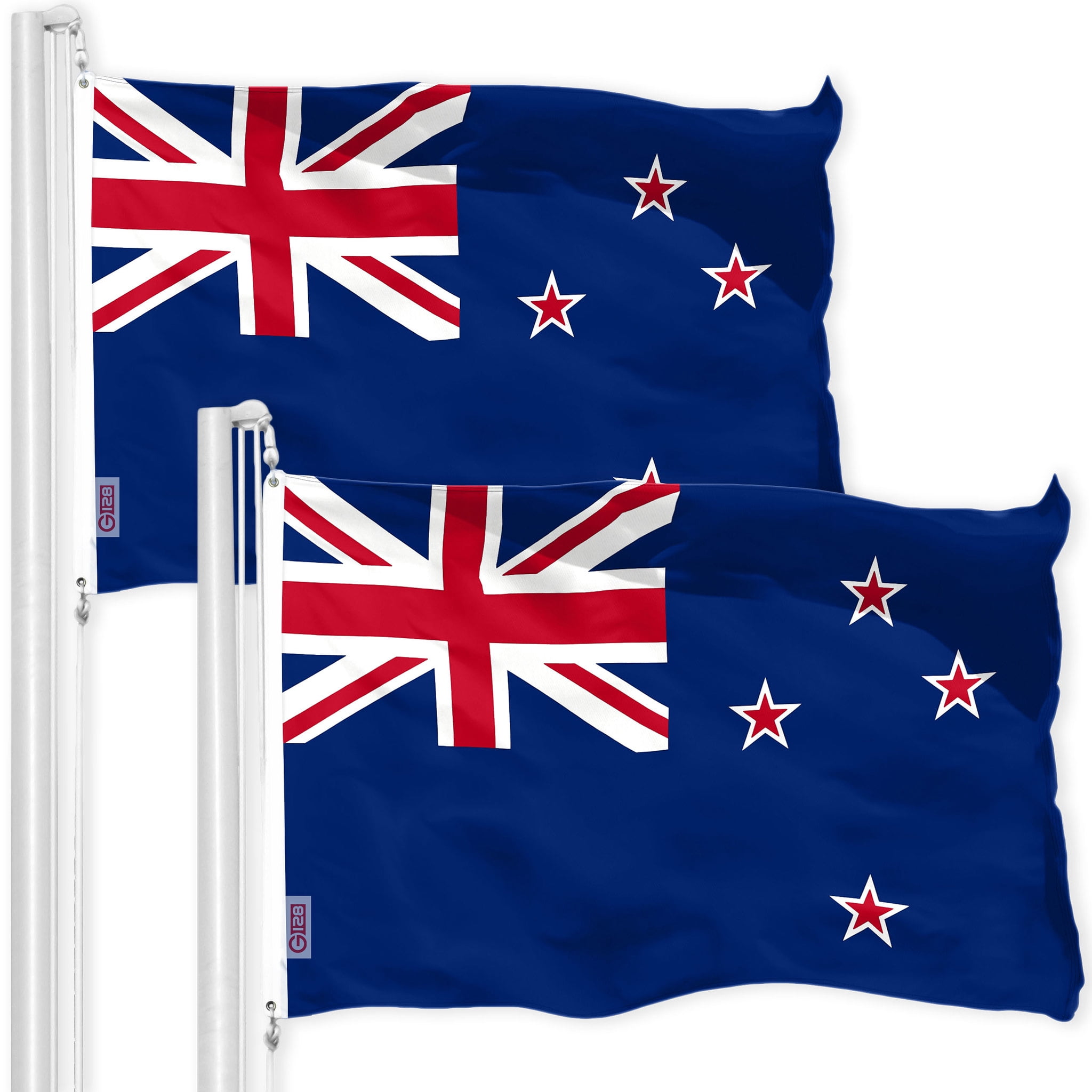 New Zealand Kiwi Flag 3x5FT 2-Pack 150D Printed Polyester By G128 ...