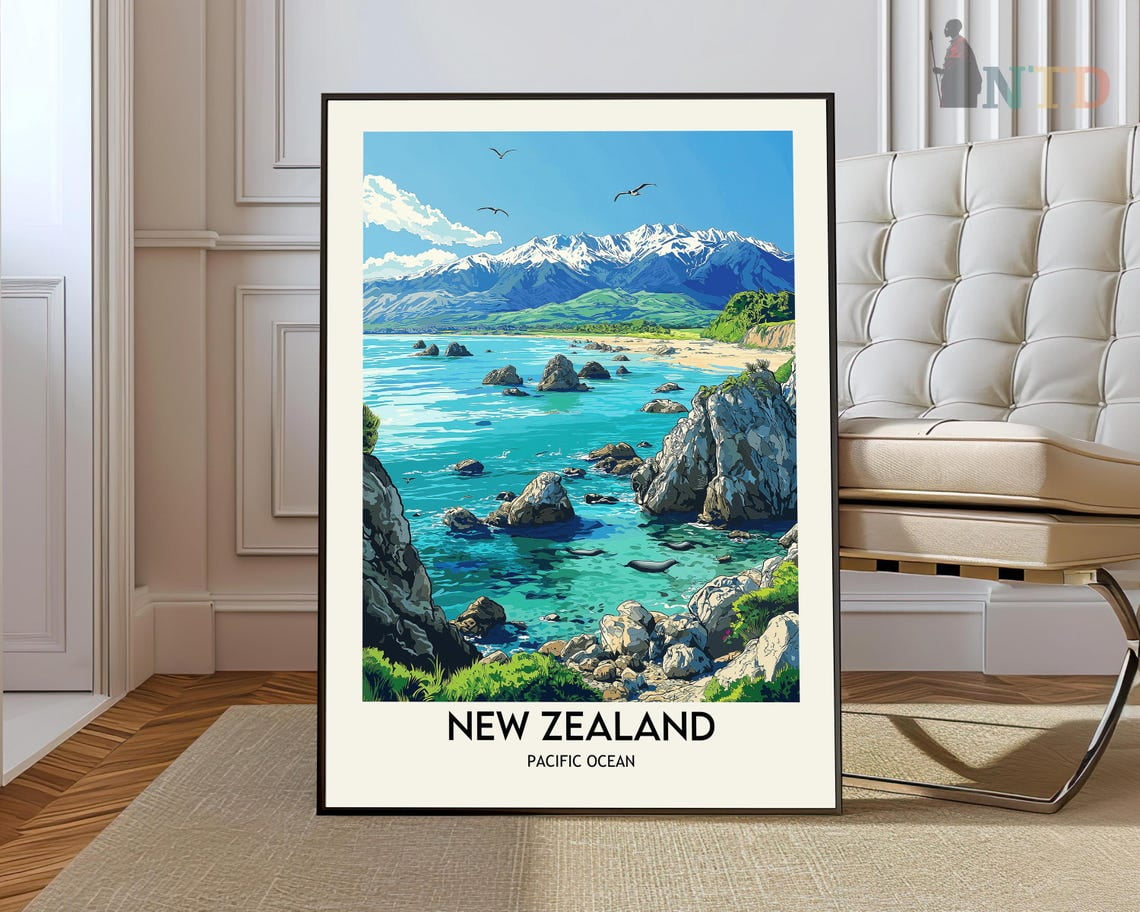 New Zealand Poster, New Zealandnew Zealand Print, New Zealand Photo ...