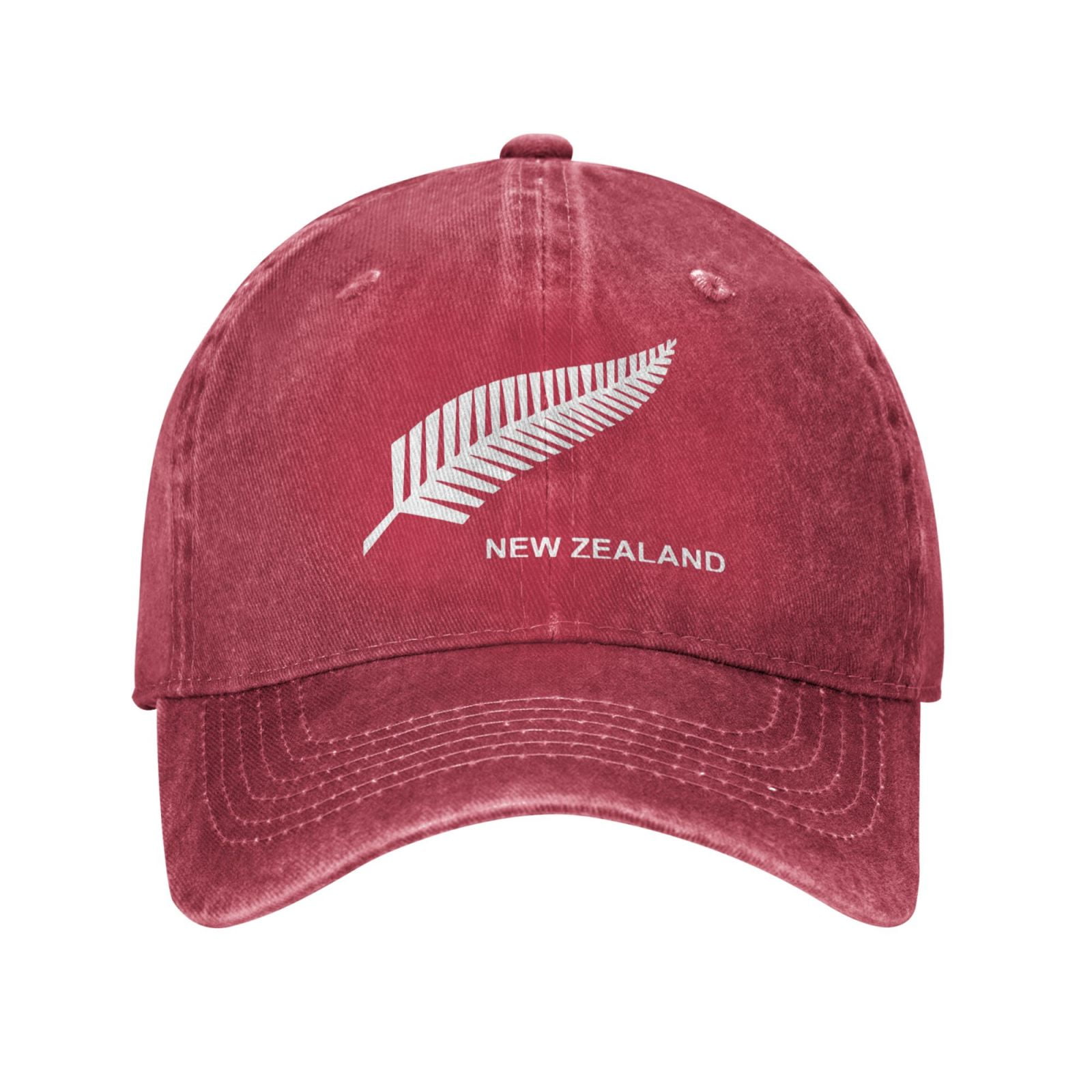 New Zealand `Silver Fern` Flag Adult Adjustable Classic Washed ...
