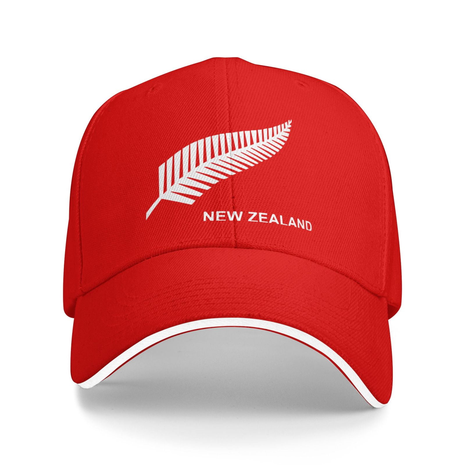 New Zealand `Silver Fern` Flag Unisex Sandwich Cap Classic Baseball ...