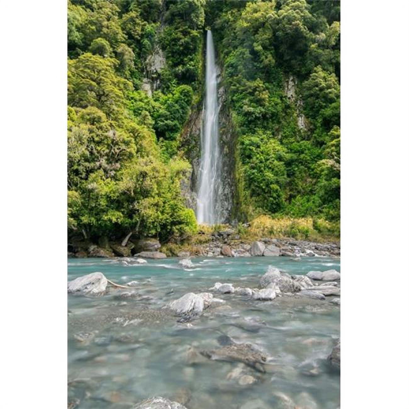 New Zealand South Island Haast Pass Thunder Creek Falls Poster Print by ...