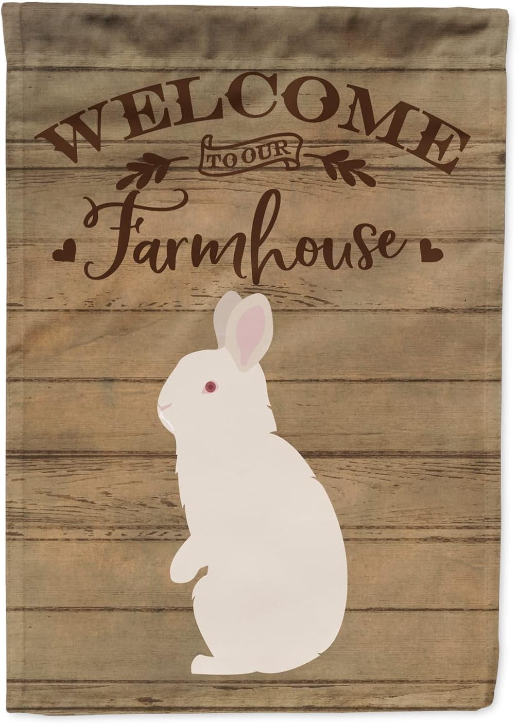New Zealand White Rabbit Welcome House Flag Large Porch Sleeve Pole ...