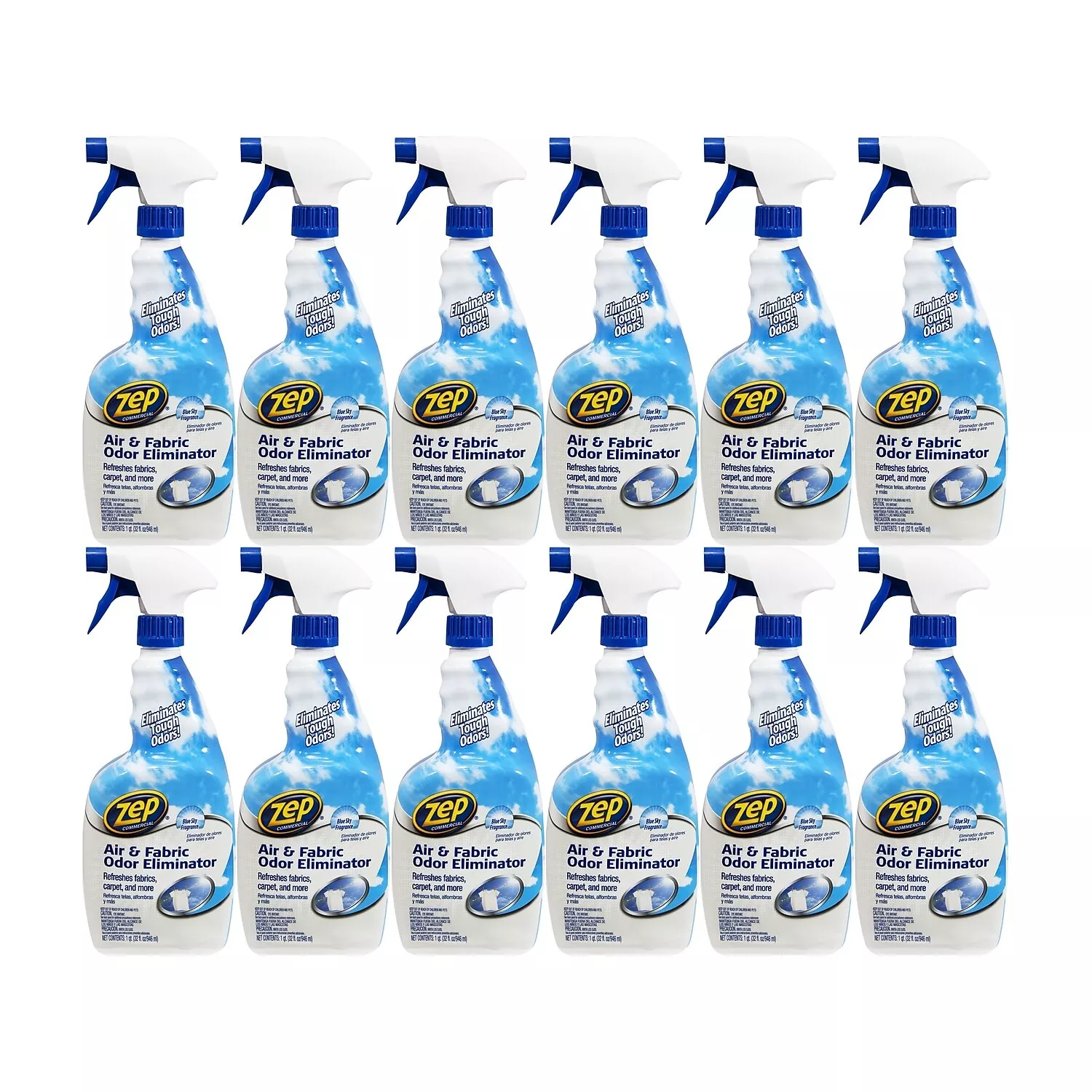 New Zep Air & Fabric Blue Sky Odor Eliminator Spray 32 Oz. 12/Carton ...