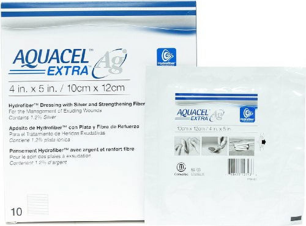 "AQUACEL AG EXTRA 4"" x 5"" Bandage, Wound Contact Layer for Wounds ...