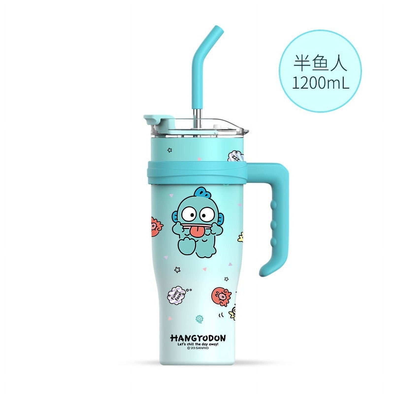 New big mac 304 stainless steel vacuum cup ice heater cup cartoon straw ...