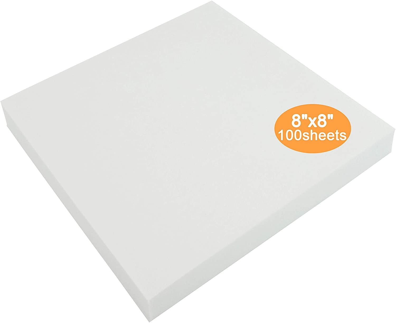 New brothread Tear Away Embroidery Stabilizer Backing 8"x8" 100 Sheets ...