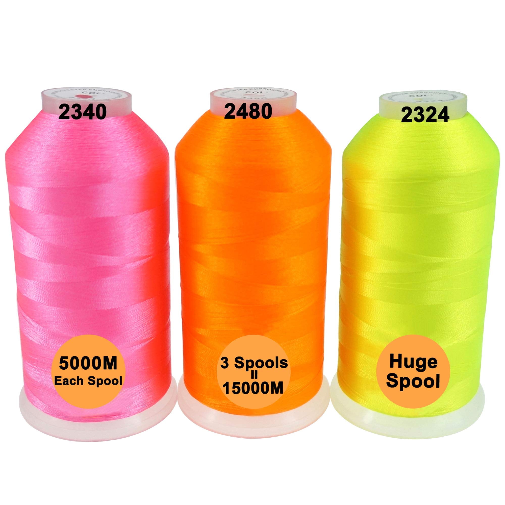 New brothreads - 40 Options- Various Assorted Color Packs of Polyester ...